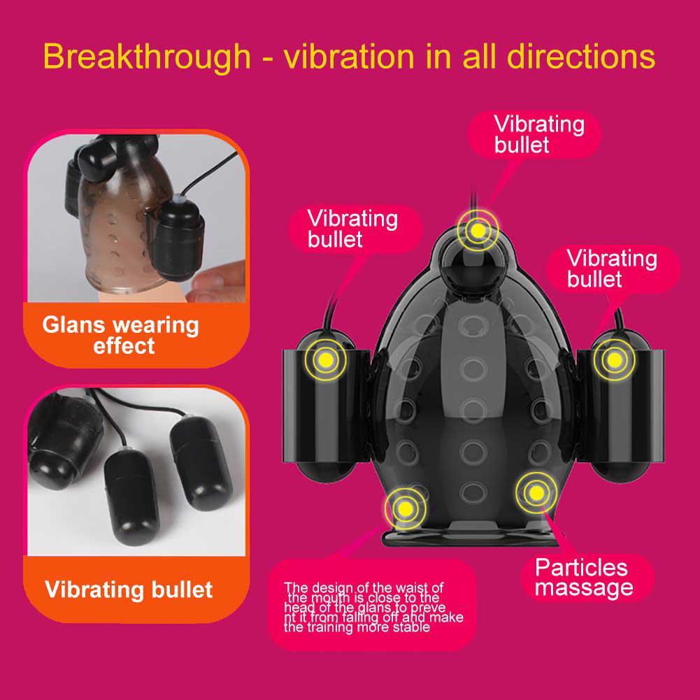 Buy Men Masturbation Sex Trainer Stimulation Glans Massager Vibrating ...