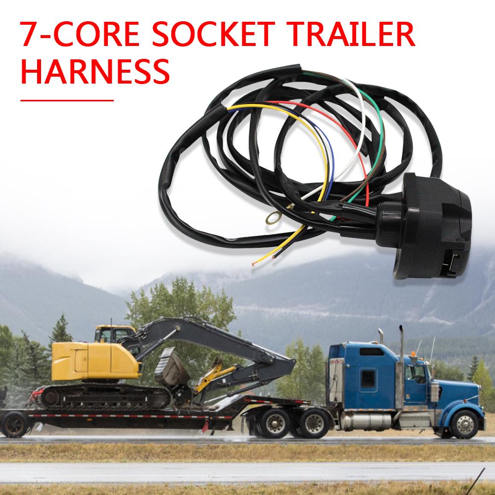 Buy Pre-wired 7 Pin Electric Towbar Socket Set 12V for Trailer Tow ...