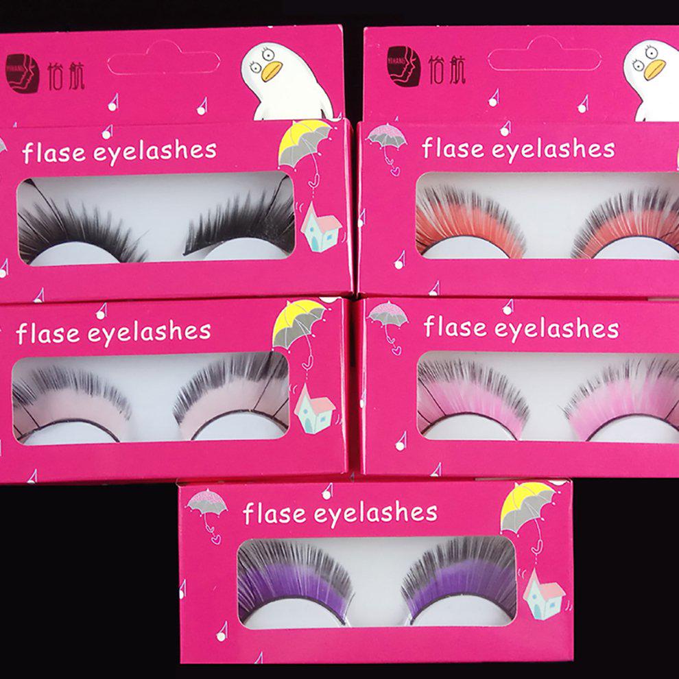 Buy 1 Pair Handmade Feather False Eyelashes Party Nightclub Makeup Eye ...