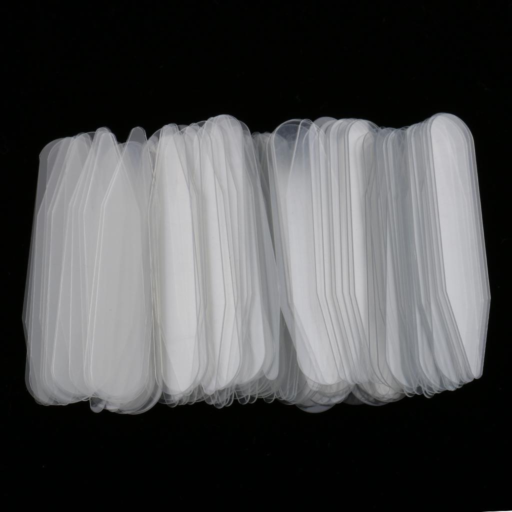 Buy 200 Pieces Plastic Collar Stays Bones Stiffeners 5x1cm Clear at ...