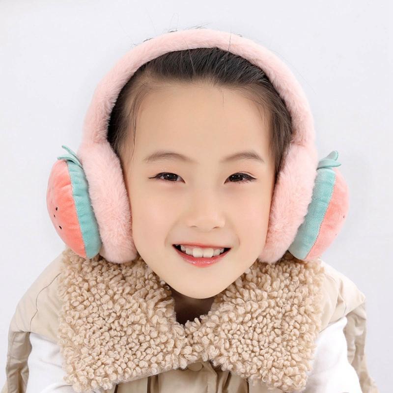 Buy Winter Plush Earmuffs Components Cartoon Fruit Kiwi Pineapple ...