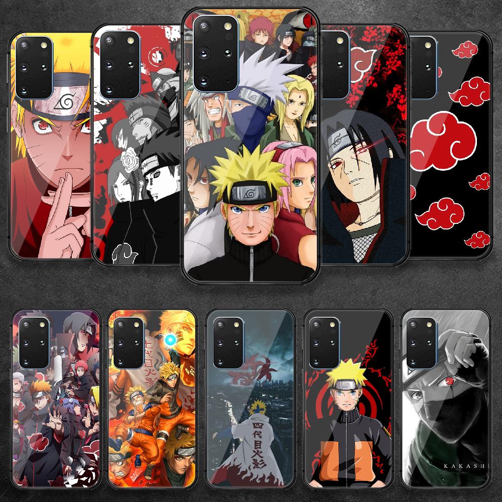 Buy N-Naruto Kakashi Uzumaki Anime Tempered Glass Phone Case Cover For ...