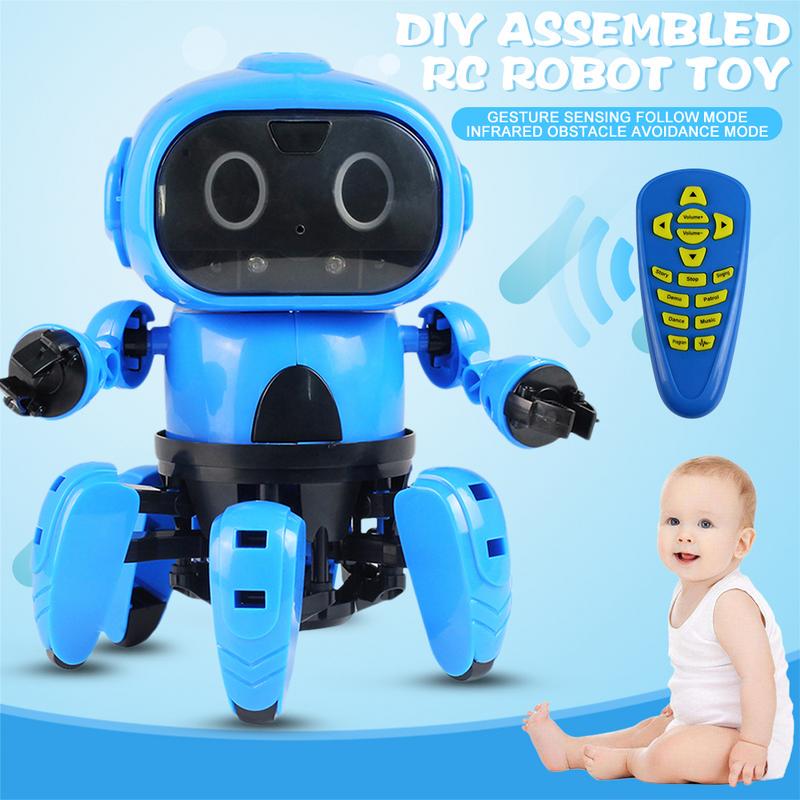 Buy RC Robot Toy Set Children DIY Assembled Gesture Sensing Control ...