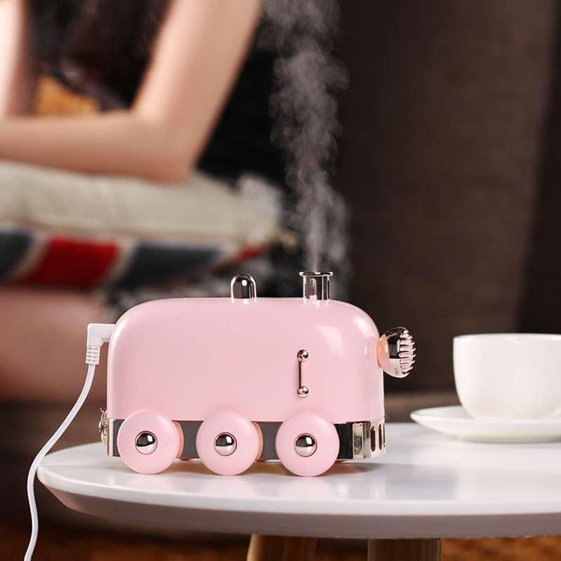 Buy 300ml Mini Train Aromatherapy Diffuser LED For Car Home Mist Maker ...