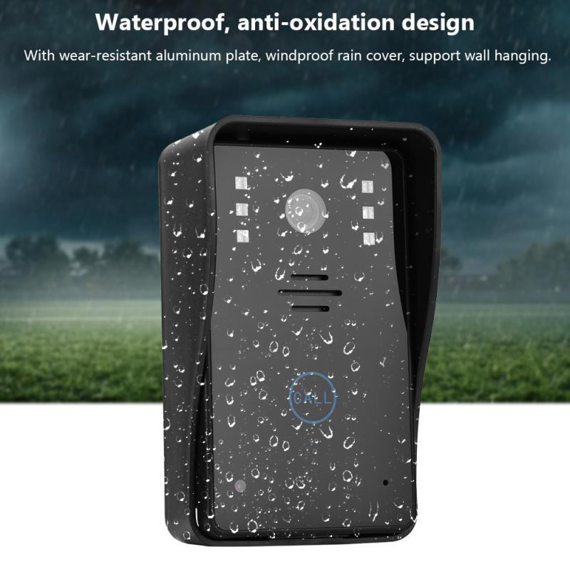 Buy 7inches TFT 2.4G Wireless Visual Doorbell Intercom Video Door Phone ...