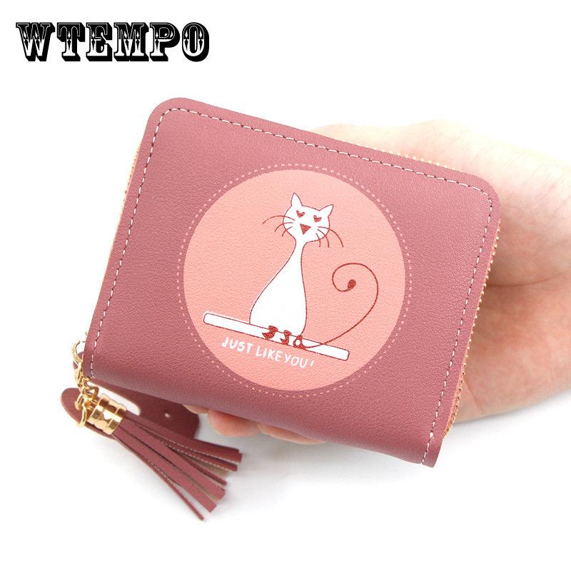 Buy Women'S Purse Short Handbag Cute Cat Zero Purse Women'S Zipper Bag ...