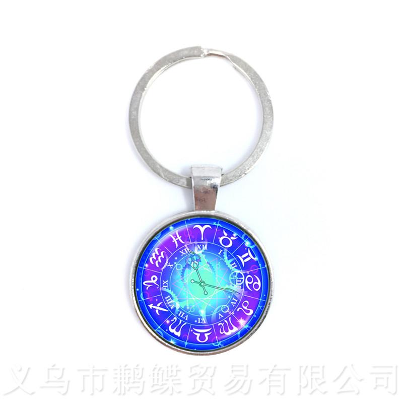 Cumpără Best gift Explosive Constellations Gem Keychain Constellation Keyring Birthday, Star ...