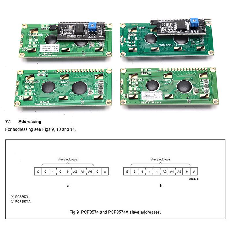 Buy Lcd1602 1602 Lcd Module Blue / Yellow Green Screen 16X2 Character ...
