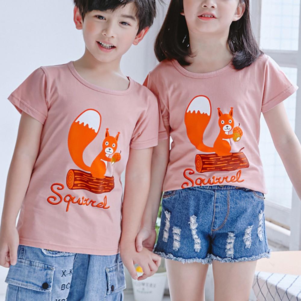 Cheap Cartoon Ptinted T Shirts Unisex Boys Girls Short Sleeve Fitness ...