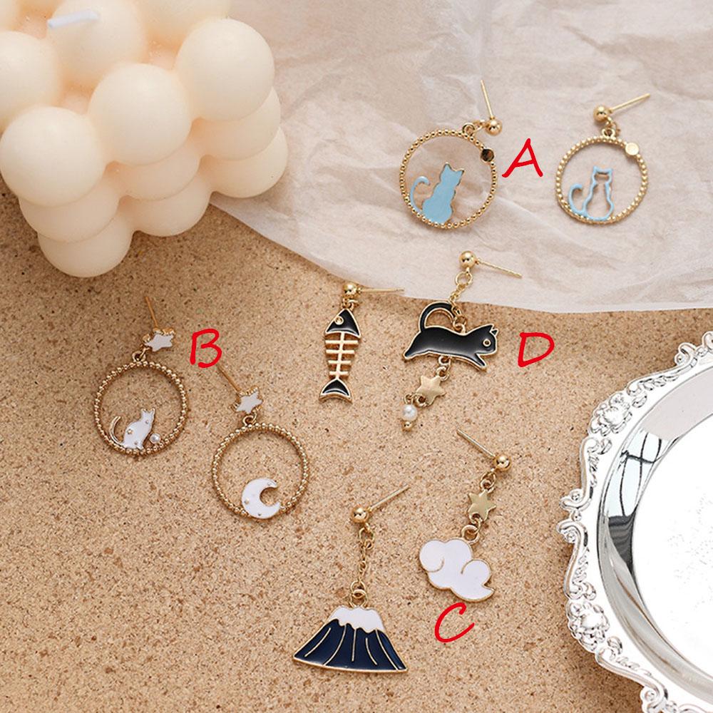 Buy Jewelry Fringe Asymmetrical Cat Dangle Earrings Drop Earrings ...