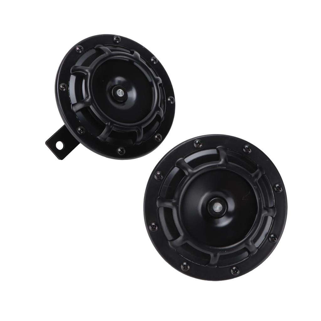 Buy Pair 120mm 115DB Snail Horn Universal Black for Car Motorcycle ...