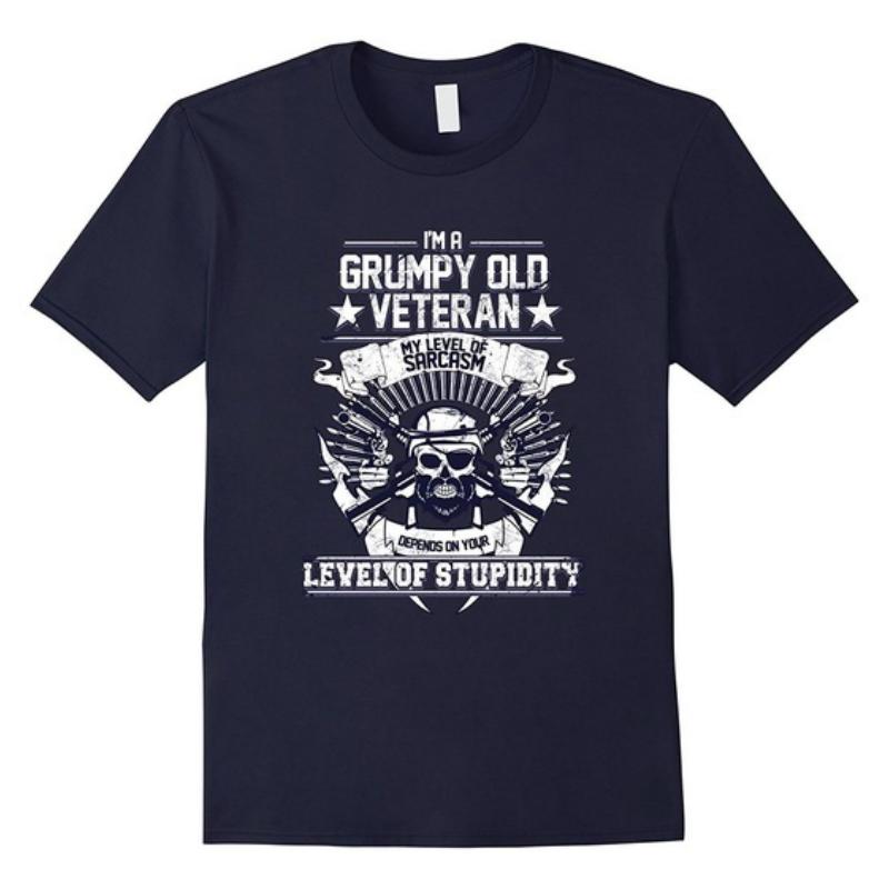 Buy Men Im A Grumpy Old Veteran Funny US Army Veteran T Shirt at ...