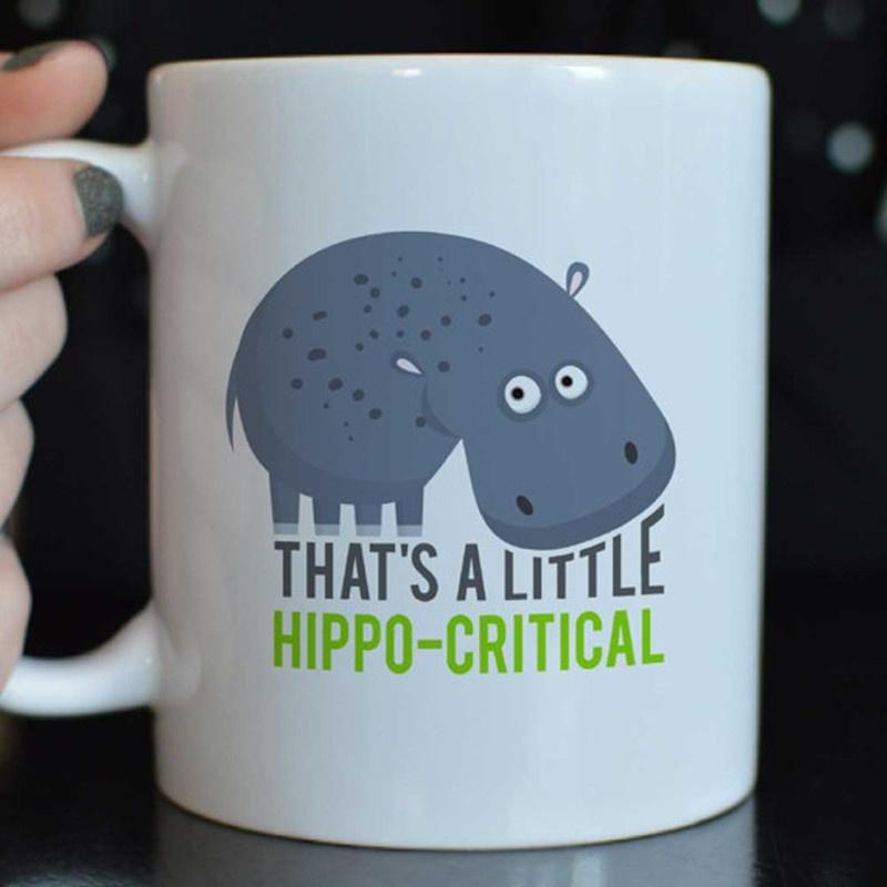 Buy Hippo Mug/Hippocritical/Funny Coffee Mug/Hippopotamus/Unique Mug ...