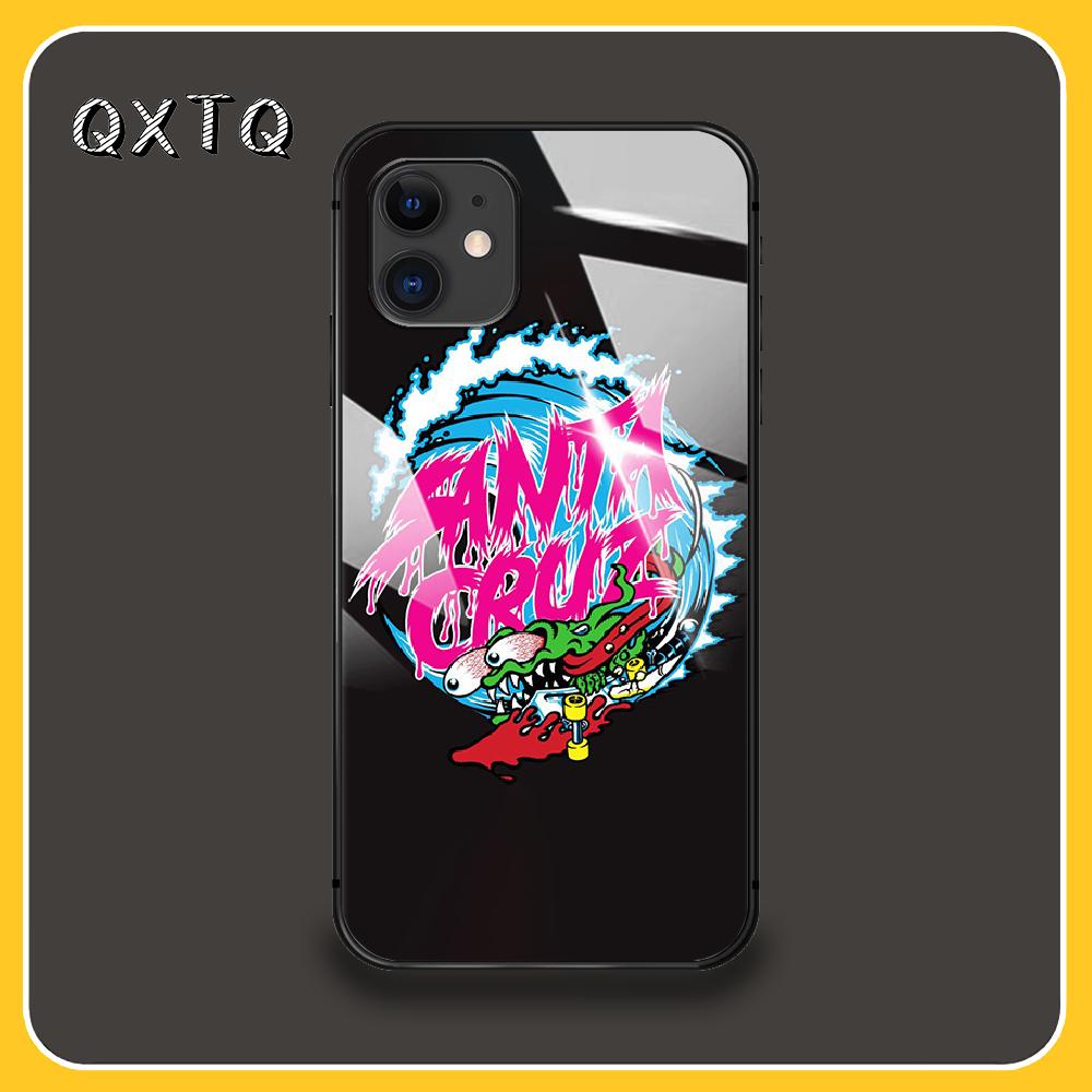 Buy Santa Cruz Skateboard Sports Tempered Glass Phone Case Cover For ...