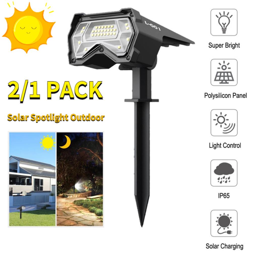 Buy LED Solar Lights Outdoor Waterproof Solar Spotlight Outdoor ...