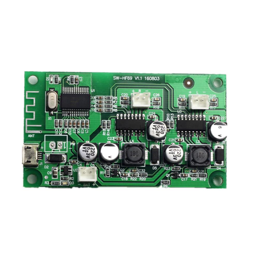 Buy DC 5V 6W+6W 2 Channel Stereo Bluetooth Amplifier Board Lithium ...