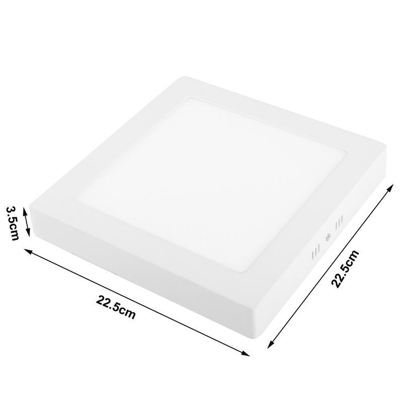 Buy LED Panel Warm White Square Light of 18W LED, Luminous Flux: 1480lm ...