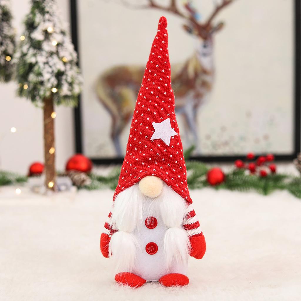 Christmas Ornament christmas Tabletop Ornaments Knitted Faceless gnome ...
