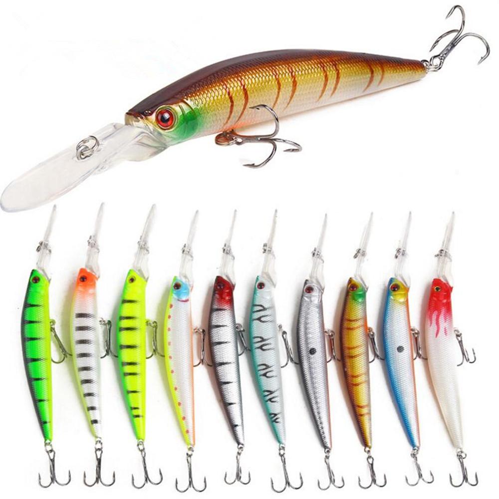 Buy 1Pcs Minnow Fishing Lures Hard Bait 14.5cm 14.4g Wobbler Bass Pike ...