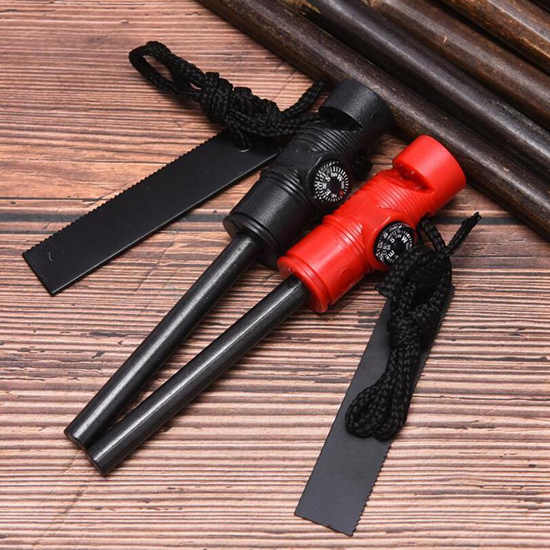Buy Survival Emergency Fire Flint Compass Whistle Camping Outdoor ...