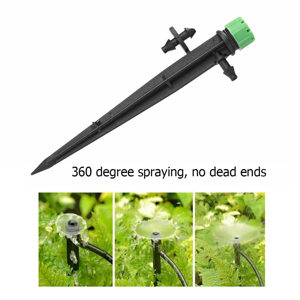 Buy 50pcs Adjustable Sprinkler Spray Dripper 360 Degrees Stake Watering ...