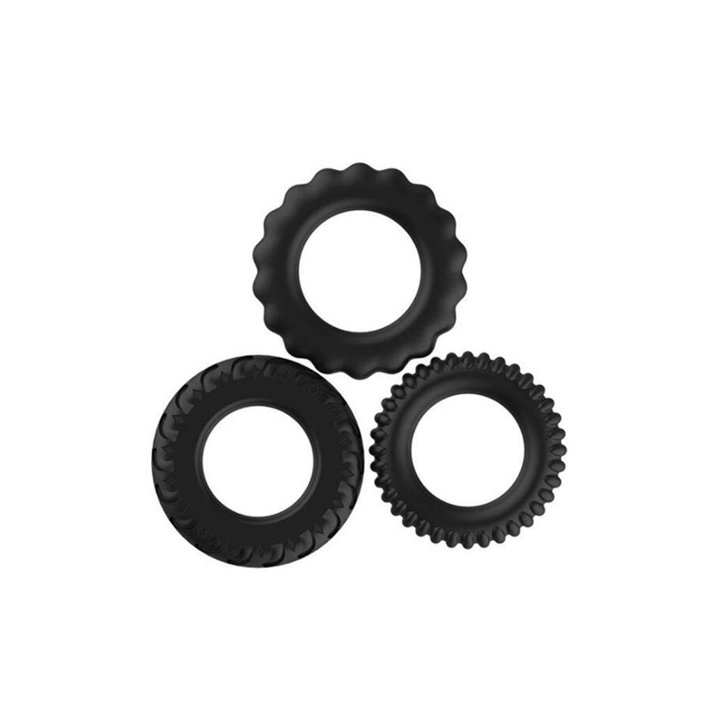 Buy Sex Toys Male Lock Ring Liquid Silicone Double Bind Delay Ring Four ...