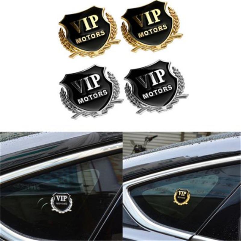 Buy 1 PC Metal Gold / Silver 3D VIP Sticker Motors Logo Emblem Badge ...