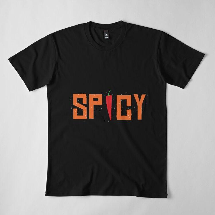 Men Premium Cotton Harajuku T-Shirt SPICY CHILI PEPPER DESIGN Print ...