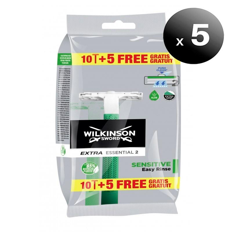 Buy Pack De 5 Unidades. Wilkinson Sword Extra 2 Sensitive - Máquinillas ...