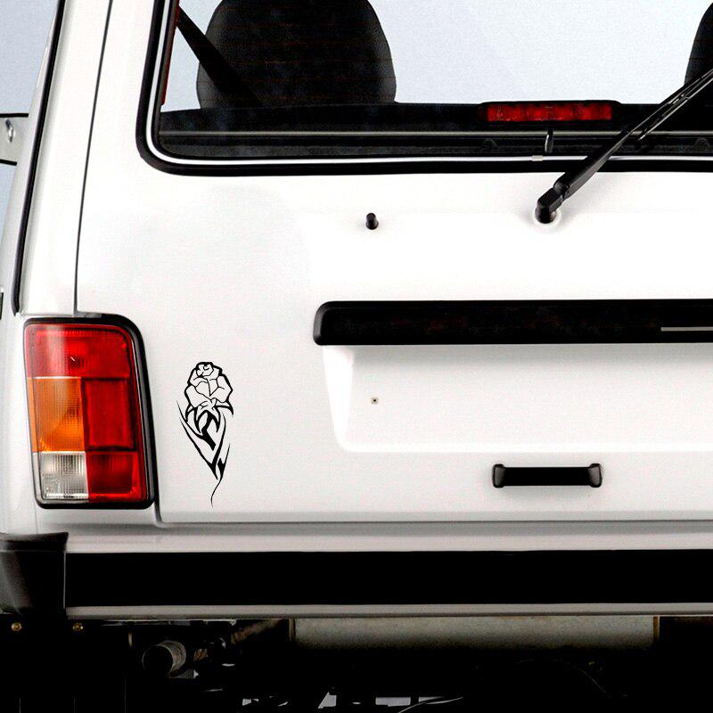 Buy 17cm*7cm Cartoon Rose With A Sharp Thorn Funny Delicate Vinyl Car ...