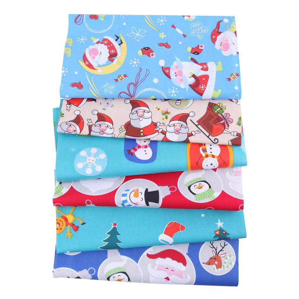 Buy Pure Cotton Fabric Christmas Series DIY Handmade Decor Cloth at ...