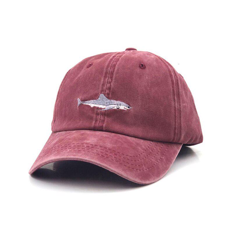 Retro Adult Fish Baseball Cap Shark Men And Women Washed Baseball Cap ...