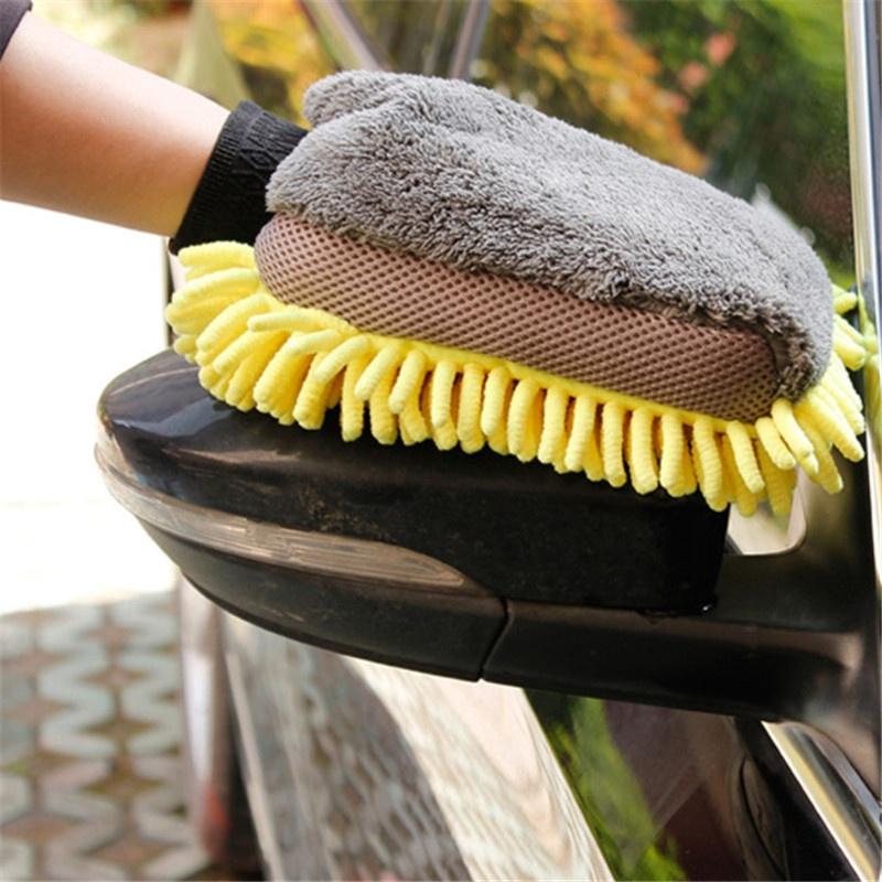 Buy Multi-function 3 in 1 Car Wash Gloves Car Cleaning Wax Detailing ...