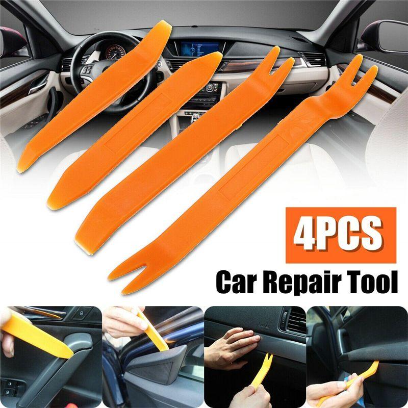 Buy 4Pcs Plastic Auto Car Radio Panel Door Clip Panel Trim Dash Audio ...