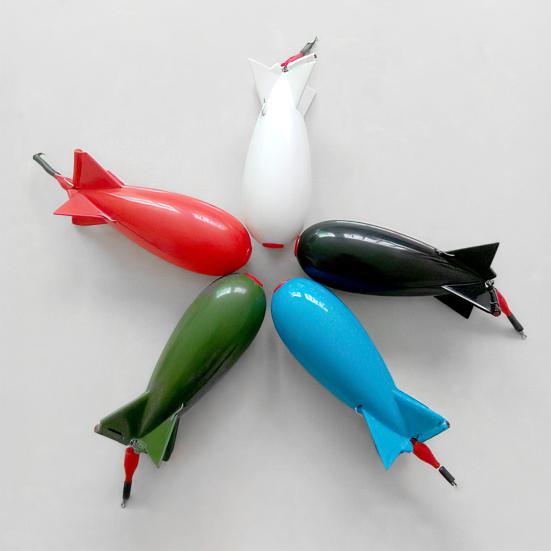 Large Rockets Shape Floating Bait Fishing Feeder Carp Container for ...