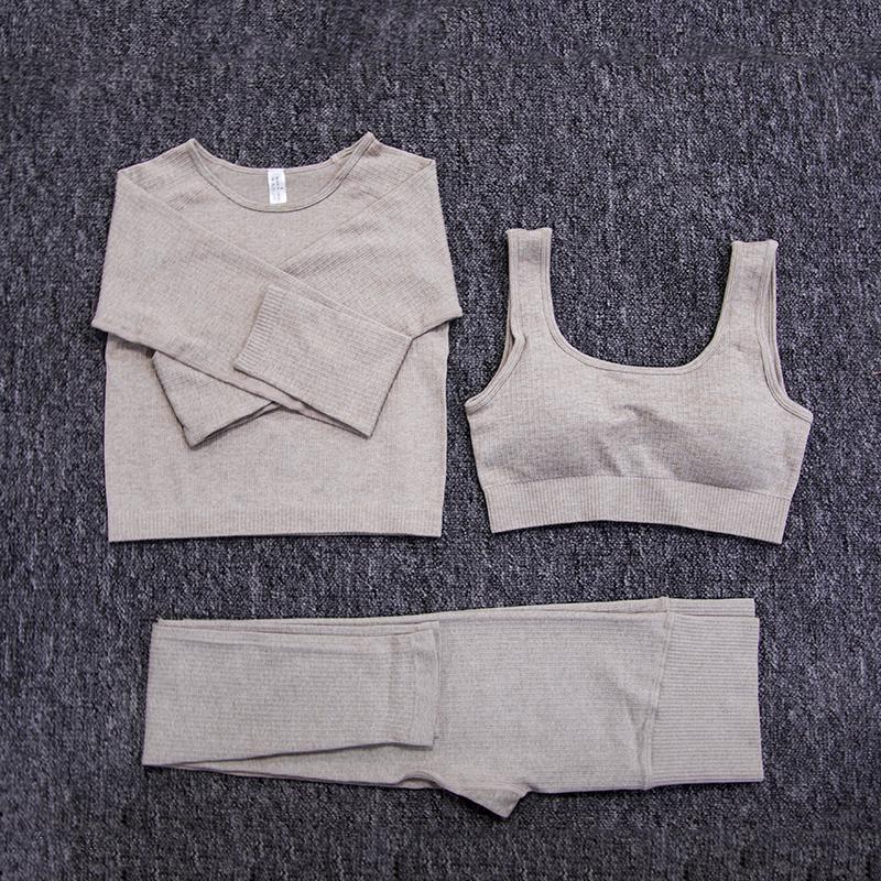 💰Köp billigt online Women's Sportswear Yoga Set Workout Clothes Athletic Wear Sports Gym Legging ...