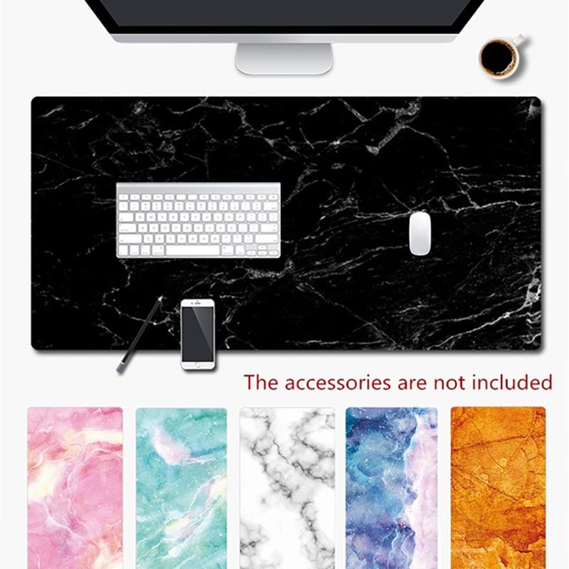 Home Office Large Marble Grain Table Mat Computer Desk Mat Laptop ...