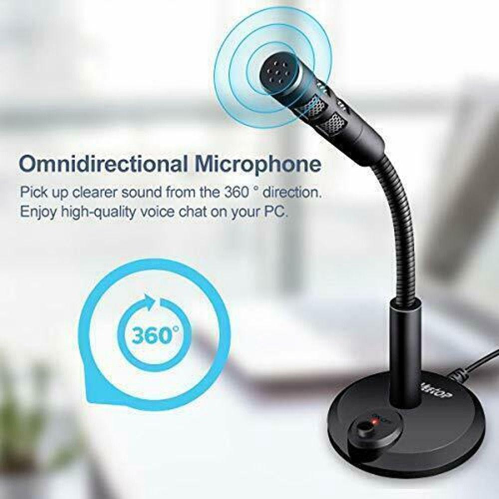 Cheap New Audio 3.5mm Adjustable Computer Microphone Recording Mic USB ...