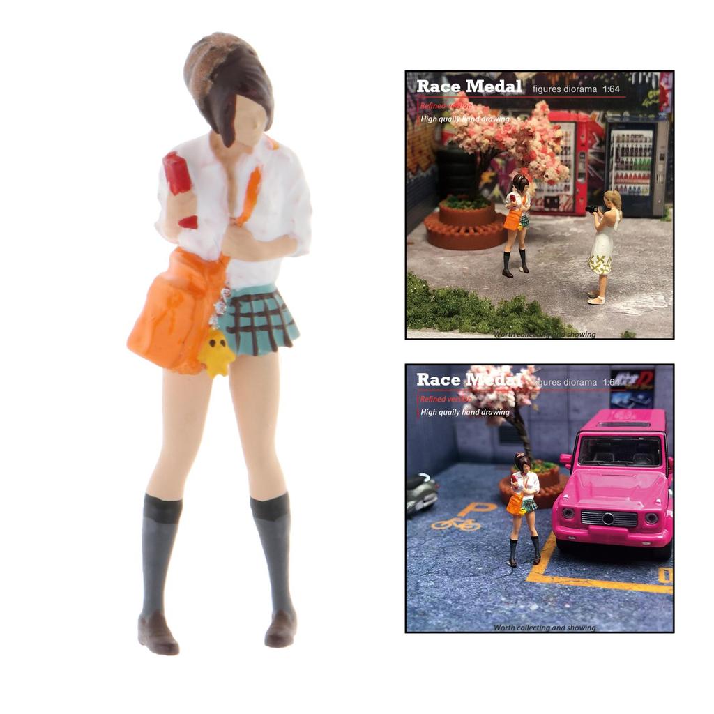 Buy 1:64 Scale Figures Model Women People for Miniature Scenes, Diorama ...