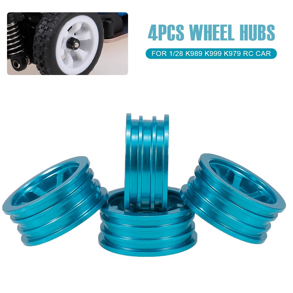 4PCS Metal Wheel Hub 1/28 RC Car Wheel Kit for WLtoys K989 K999 K979 RC ...