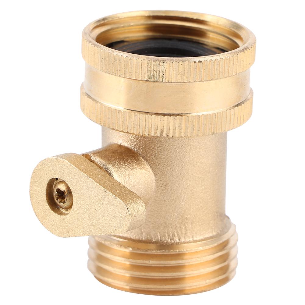 Buy G1 DN25 Garden Brass Single Pass Ball Valve Adapter Connector ...