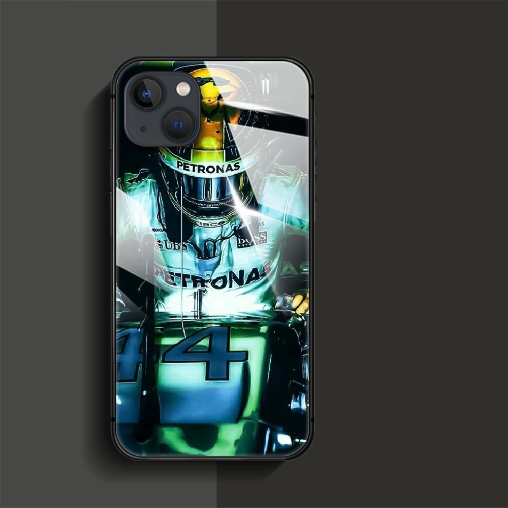 Buy Lewis Hamilton F1 Mobile Phone Case Tempered Glass Cover For Iphone ...