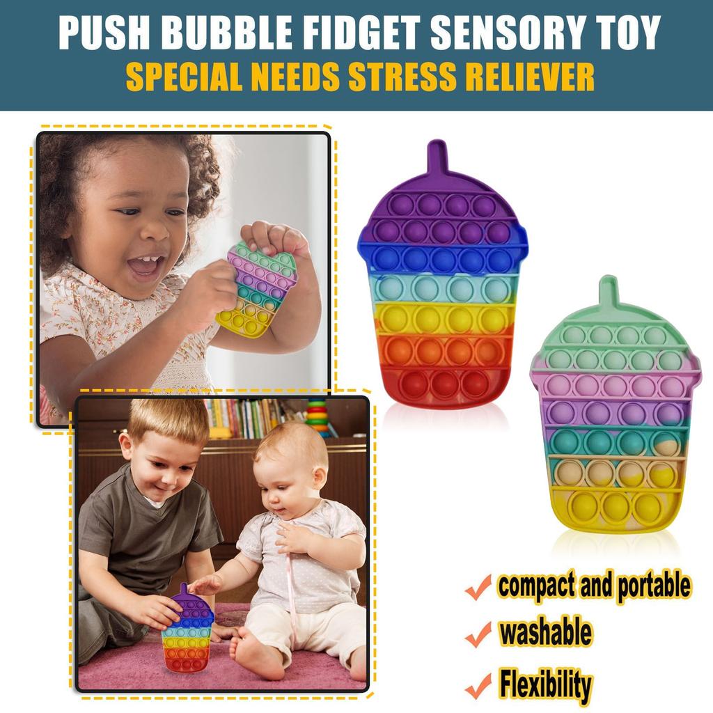 Buy Cup-shaped Bubble Gadget Sensory Toy, Children's Silicone ...