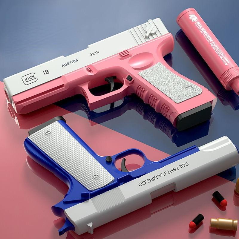Buy Glock Shell-ejecting Soft Bullet Gun Children Toy Gun Bullet ...