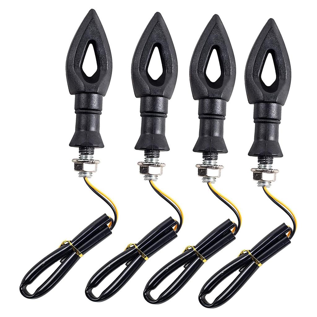 Buy 4PCS Motorcycle Turn Signal LED Retro Turn Signal Arrow-Light 12V ...