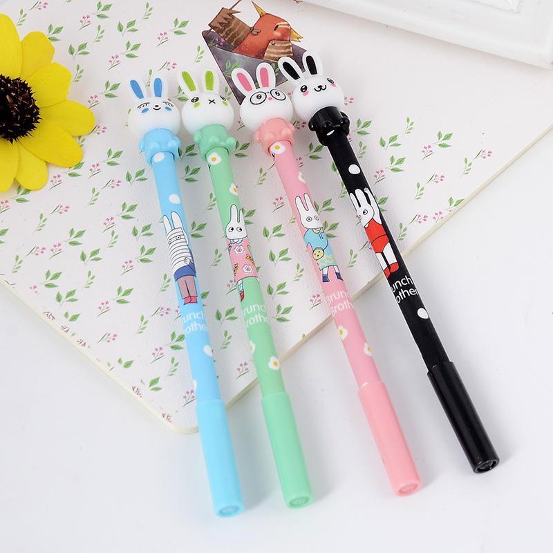 Buy 1Pc Cute Rabbit Gel Pens Set 0.5mm Kawaii Office School Supplies ...