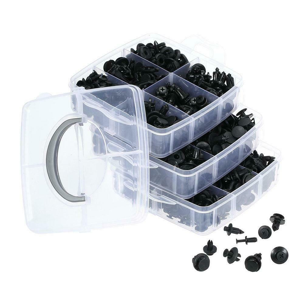 Buy 620Pcs Auto Car Body Plastic Push Pin Rivet Fasteners Trim Panel ...