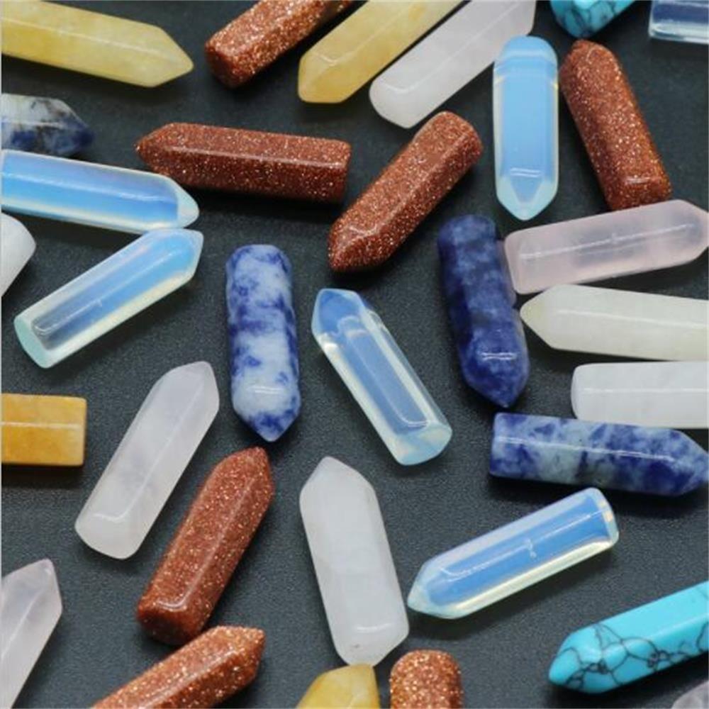 Buy Sodalite Golden Sand Hexagonal Column Pattern Natural Stone Healing ...