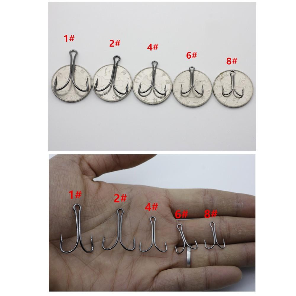 Buy Dual High Carbon Steel Black Fishing Hooks Double anchor hook ...