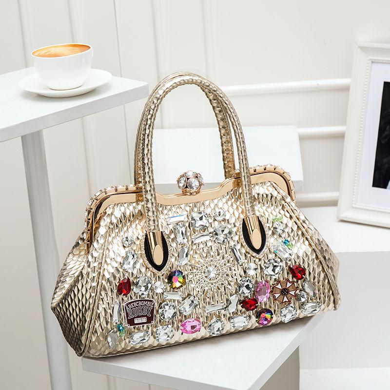 Buy Trendy Fashion Color Diamond Bag Diamond Clip with Diamond Leisure ...